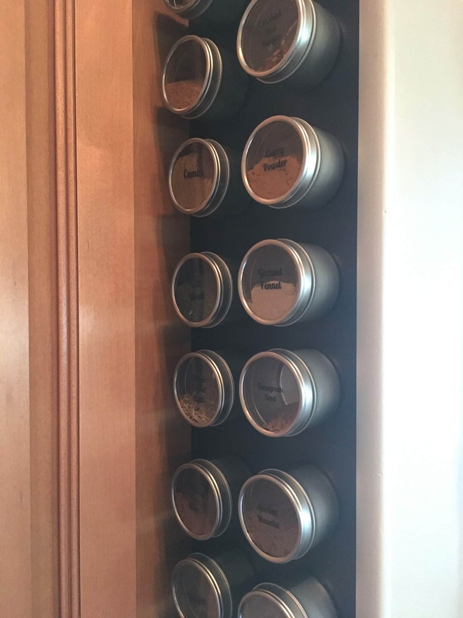 How to Make a Magnetic Spice Storage Wall | RV Inspiration