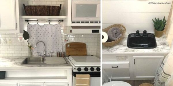 Updating your RV Countertops? Check out these 16 RV Makeovers