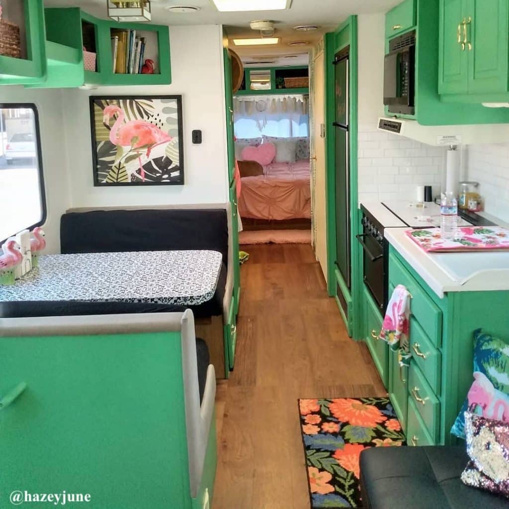 Camper Remodel RV Interior Paint Ideas: 34 Colorful Makeovers | RV ...