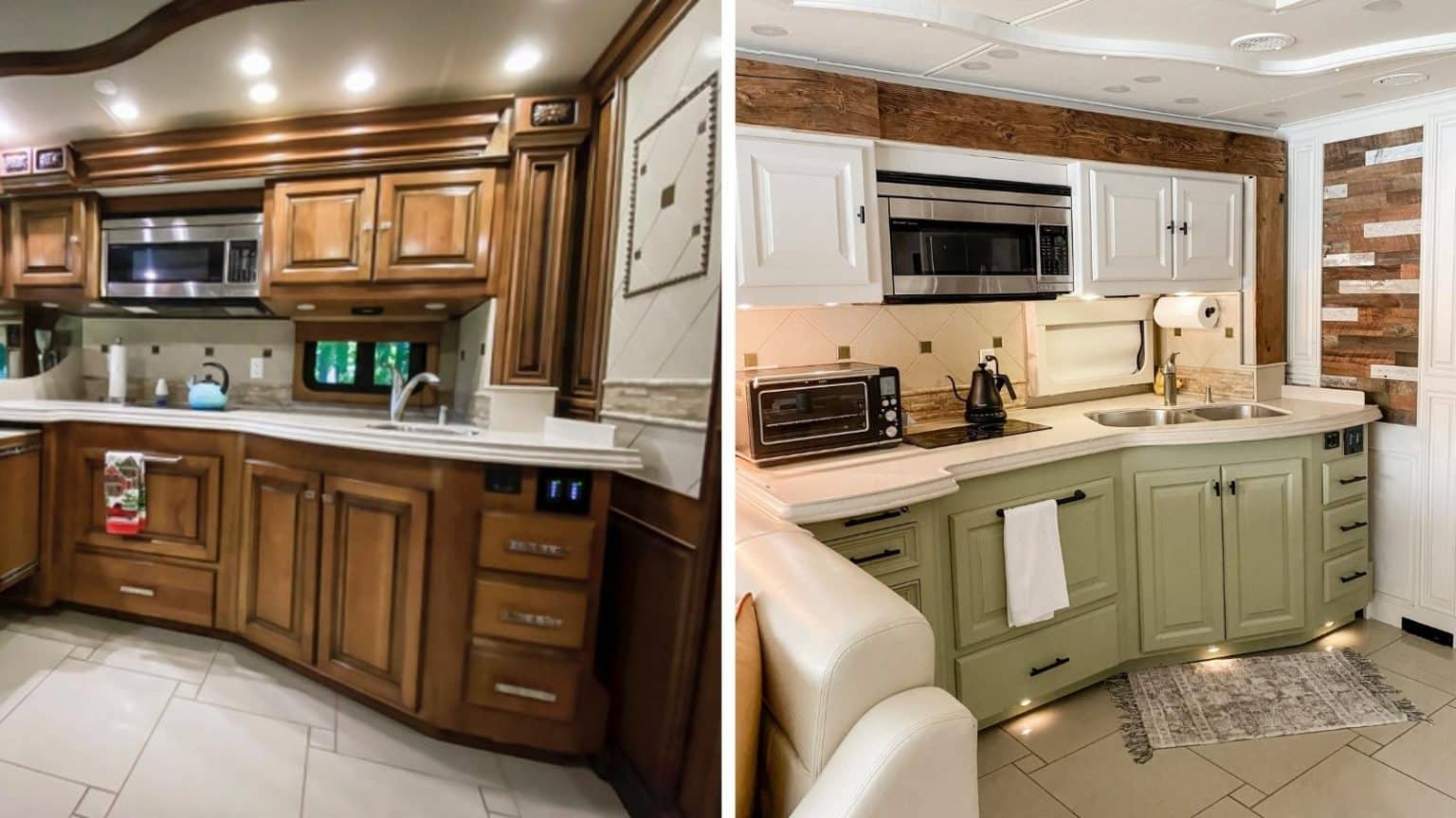 Inspiring Before & After Photos of Campers with Painted Cabinets | RV ...