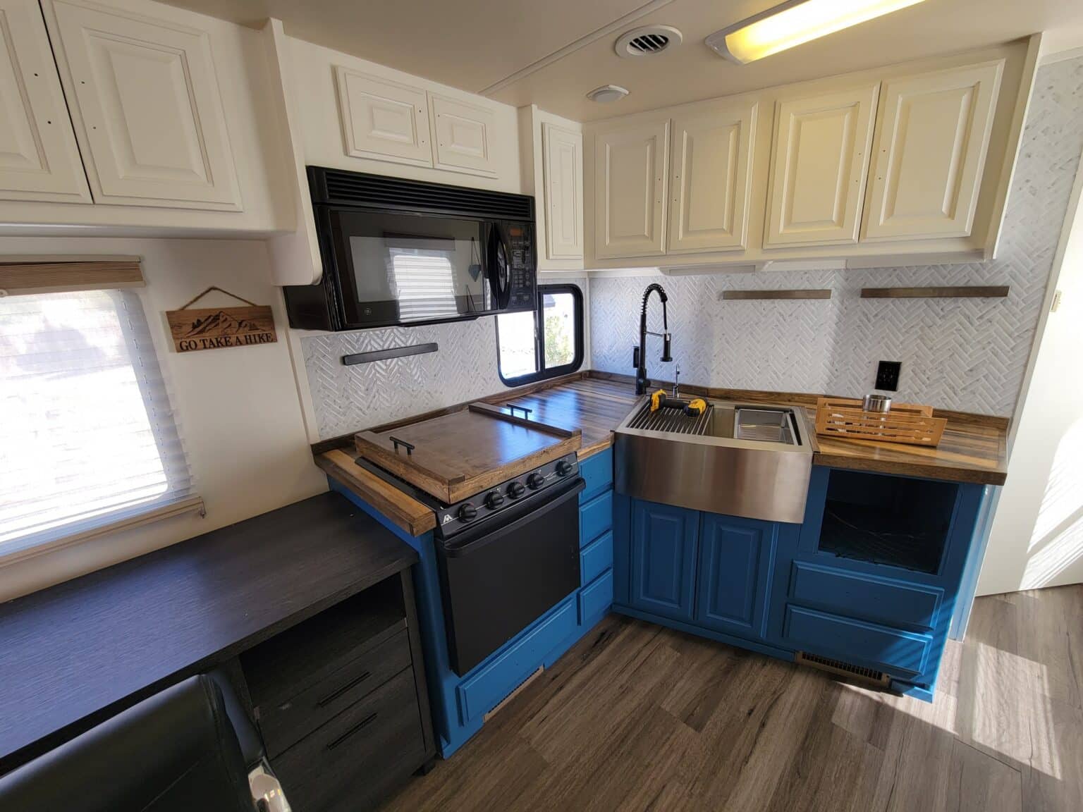 44 Beautiful RV Kitchen Remodels | RV Inspiration