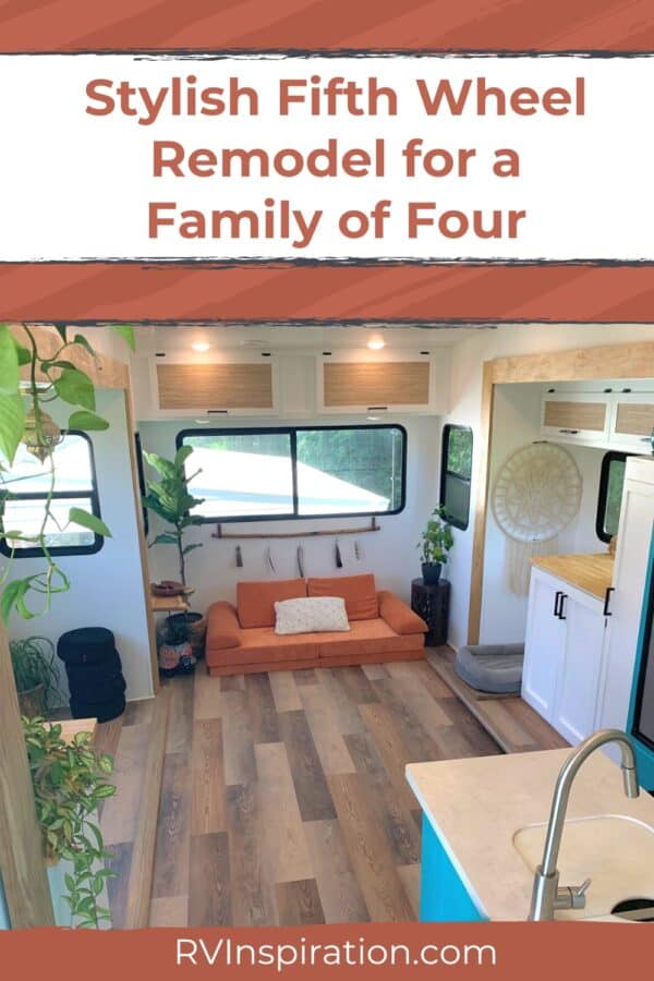 Stylish Fifth Wheel Remodel for a Family of Four | RV Inspiration