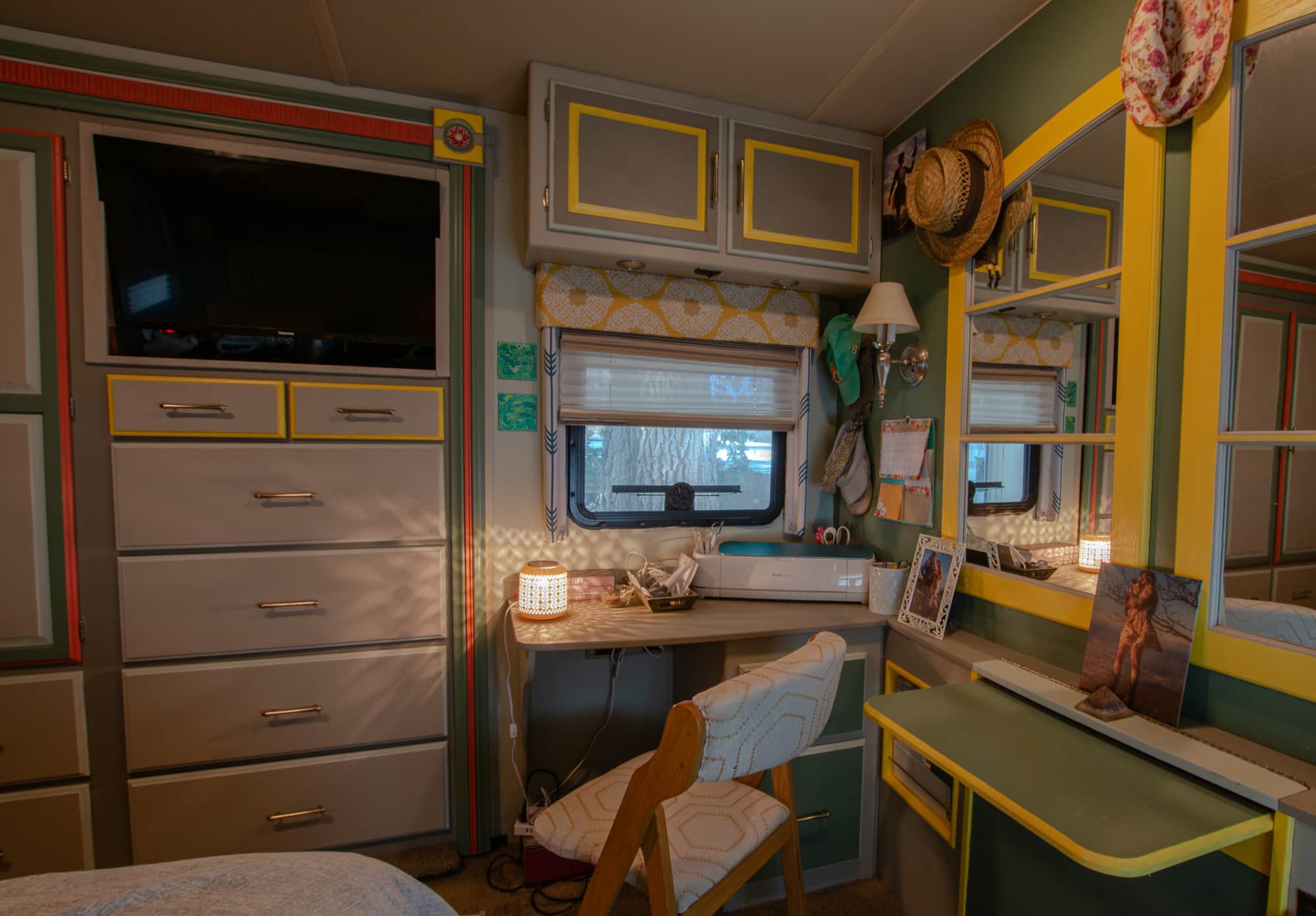 A Beige RV Bedroom Becomes Bold (On A Budget) | RV Inspiration