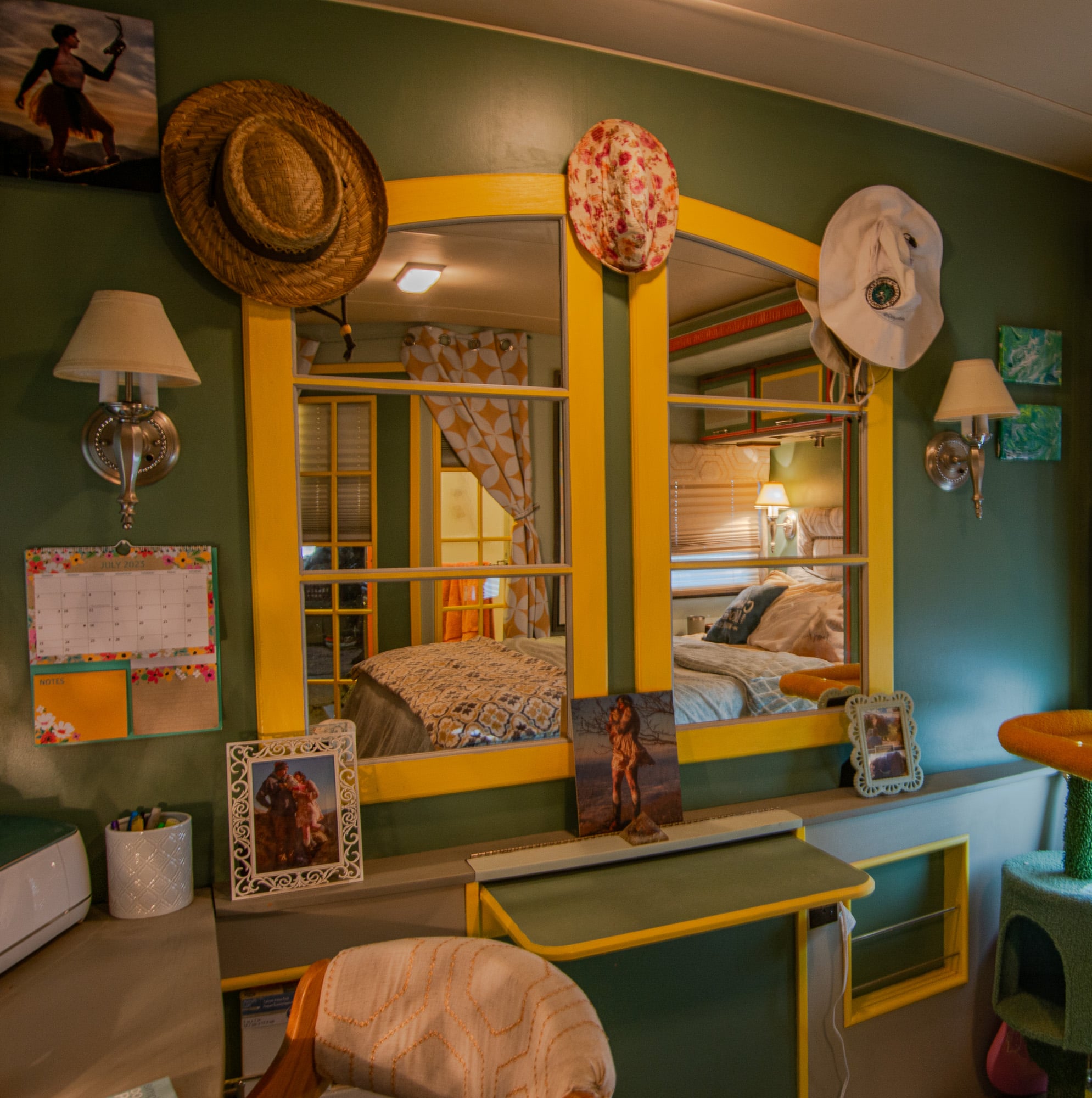 A Beige RV Bedroom Becomes Bold (On A Budget) | RV Inspiration