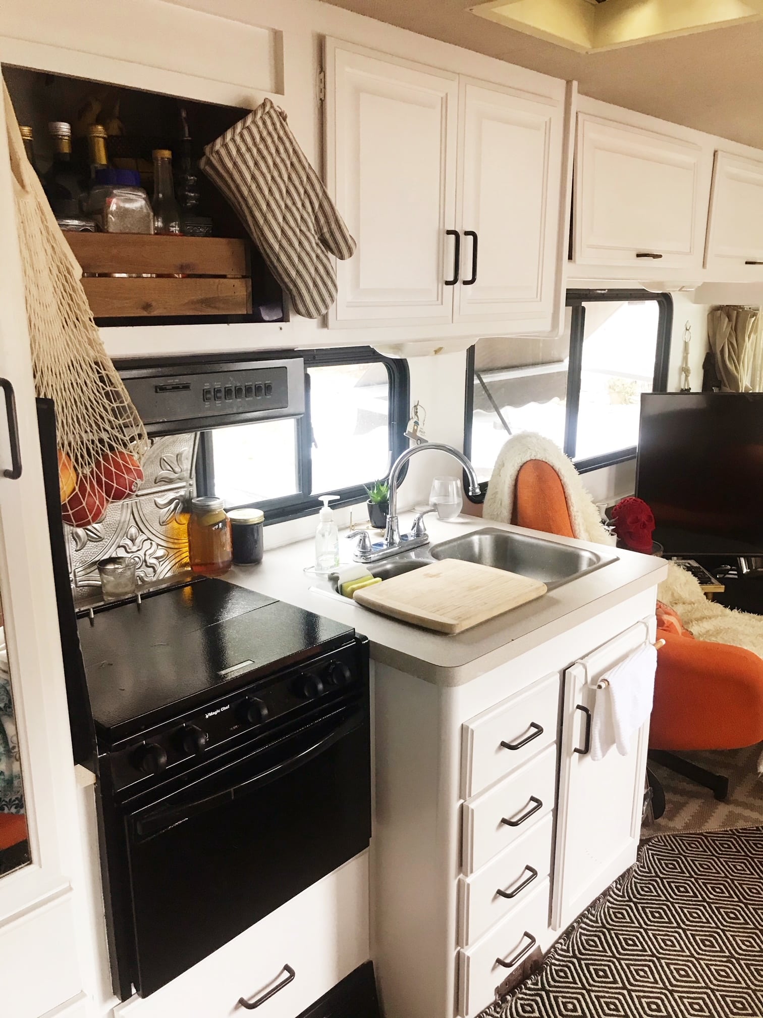 44 Beautiful RV Kitchen Remodels | RV Inspiration