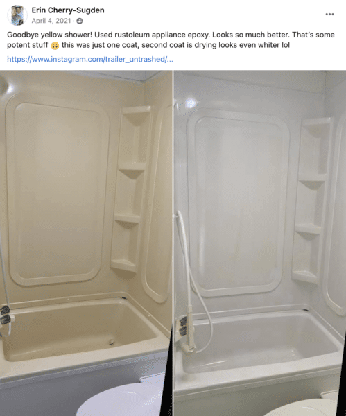 How to Fix a Yellow Camper Shower | RV Inspiration
