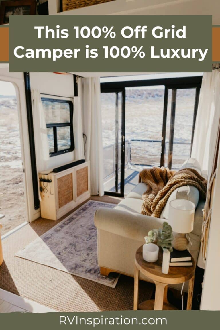 This 100% Off Grid Camper is 100% Luxury | RV Inspiration