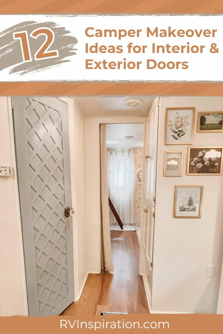 12 Camper Door Makeover Ideas for Interior and Exterior Doors | RV ...