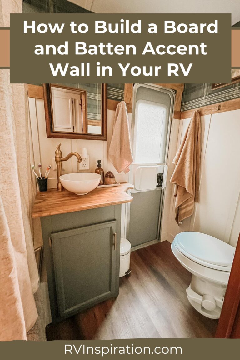 How to Build a Board and Batten Accent Wall In Your RV