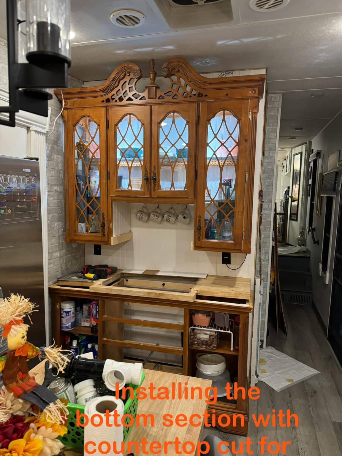A Facebook Marketplace China Cabinet Transformed This RV Kitchen
